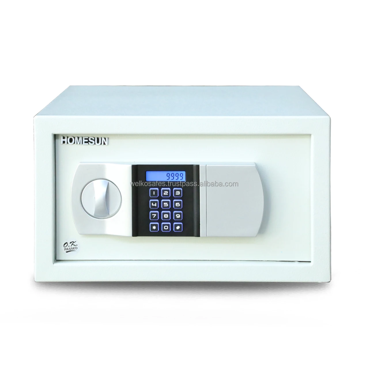 Mini Safe Deposit Box with Key Lock Stainless Steel Construction ...