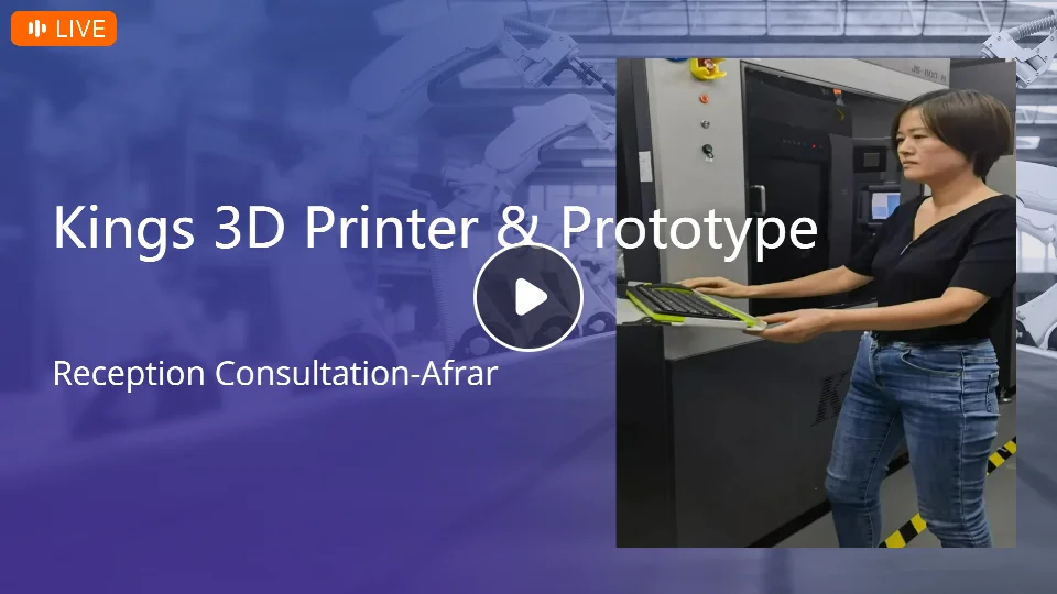 Kings 3D Printer & Prototype Reception Consultation-Afrar Product Show Stream 2023 - Alibaba.com