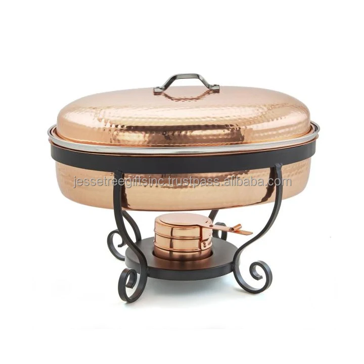 Stainless Steel Sheet Chafing Dish Buffet With Black Nickel Finishing ...