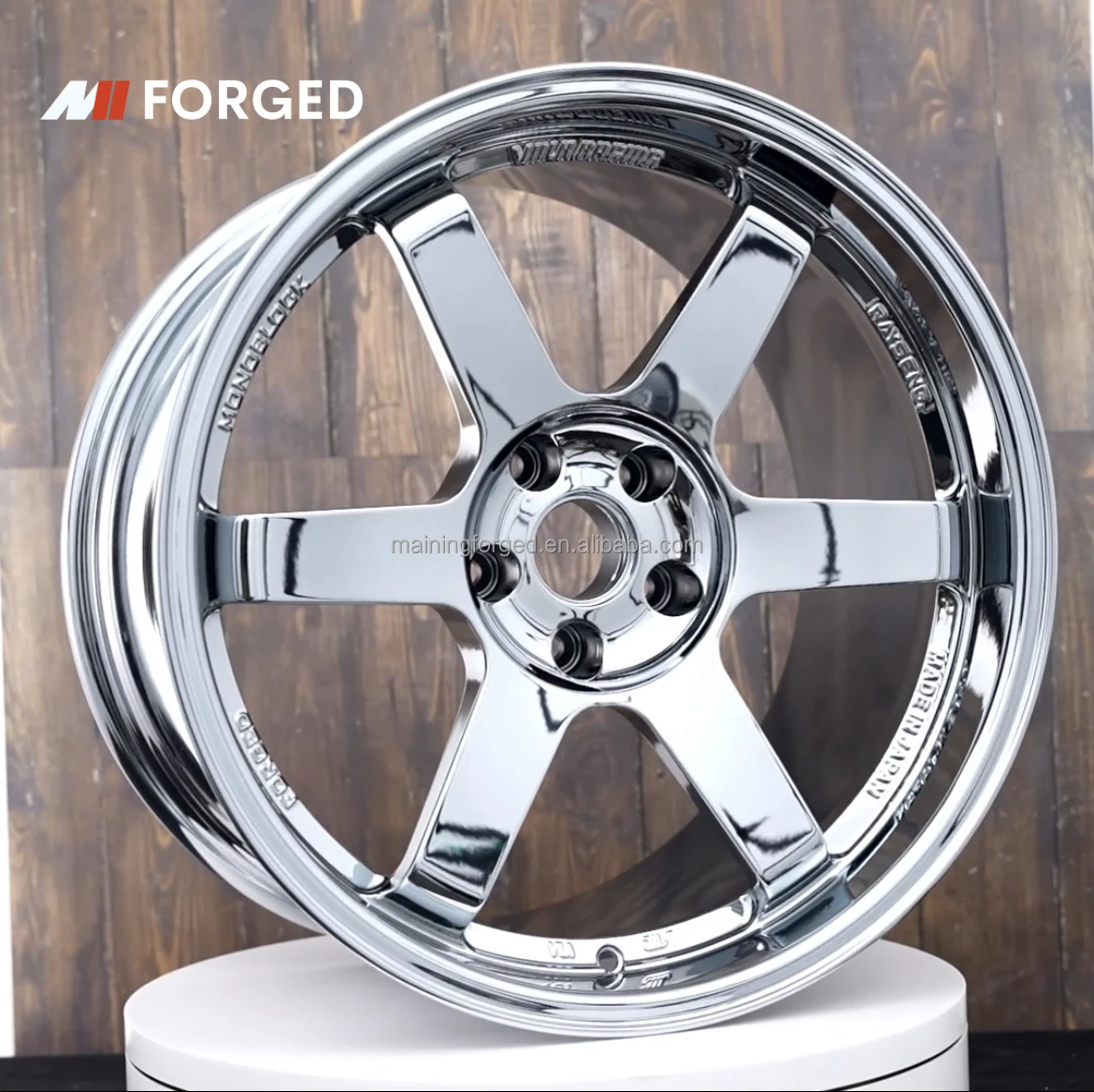 MN Deep Dish Chrome Wheels - Forged Rims for Tesla & BMW