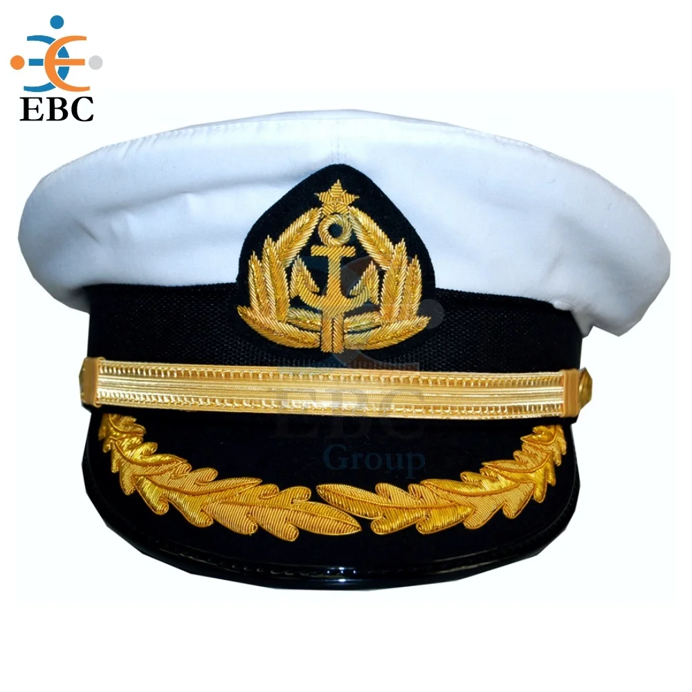 OEM Band Uniform Peak Cap High Quality Band Dress Peak Cap Anchor ...