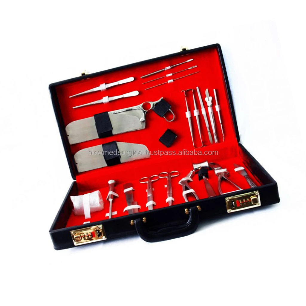 Post Mortem Instruments Set - High Quality Stainless Steel
