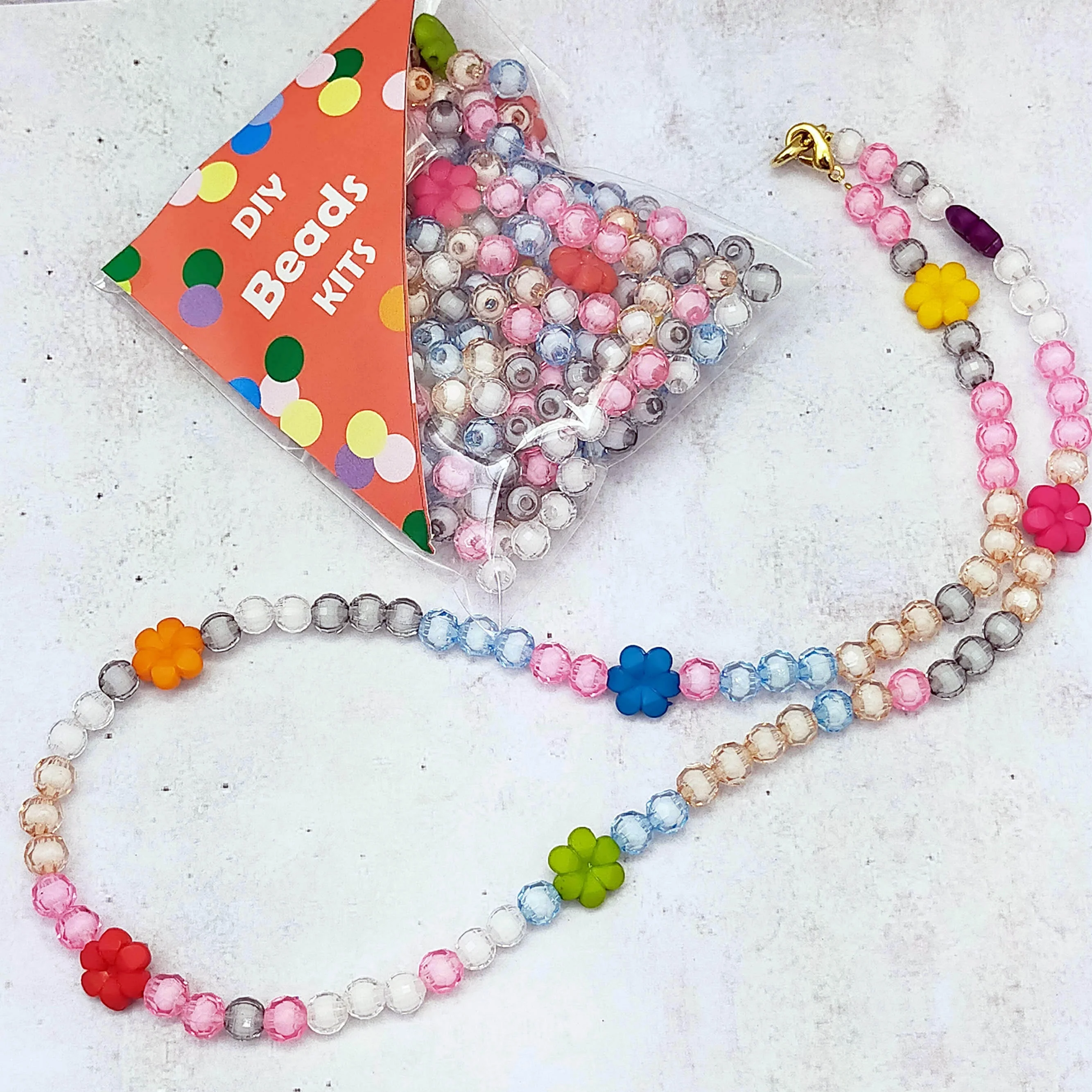 Trendy Colorful Fancy Flower Bead In Bead Diy Kit - Buy Flower Bead In ...