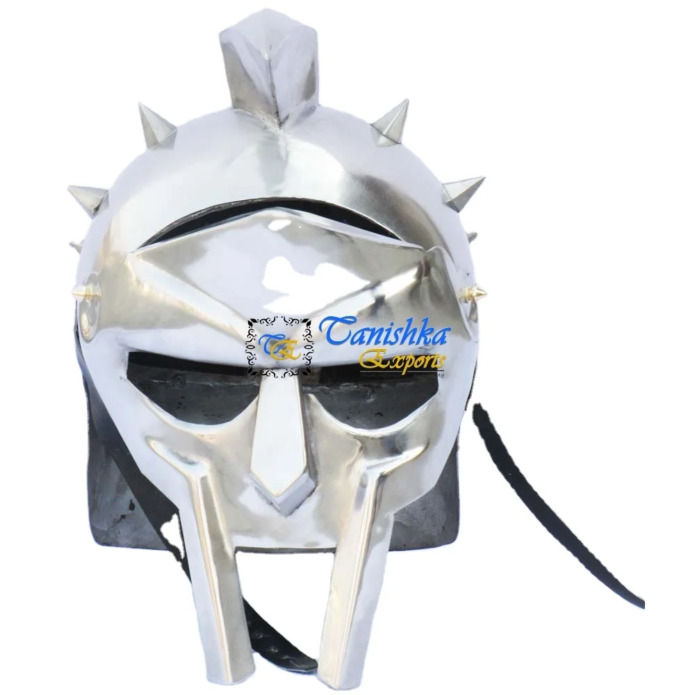 Medieval Knight Gladiator Metal Armor Helmet Handmade Home Office Decor ...
