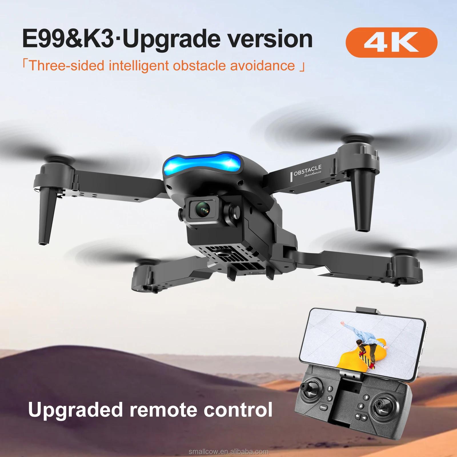 New E99 Pro 2 K3 Professional Rc Drones With Hd 4k Dual Camera And Gps ...