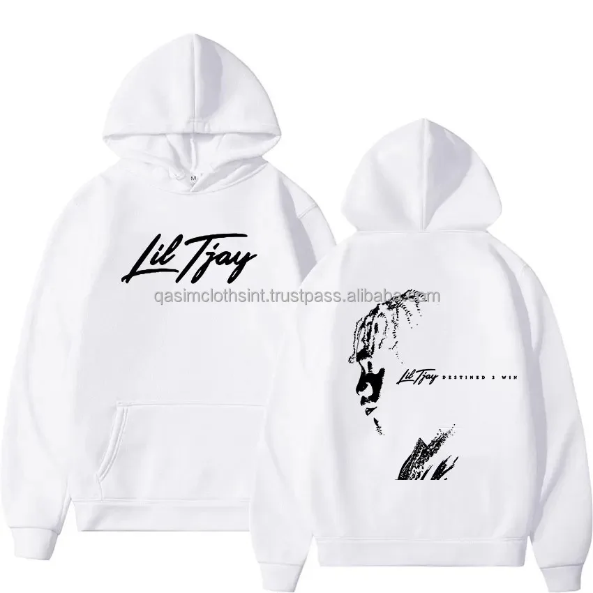 Rapper Lil Tjay Graphic Hoodie Destined 2 Win Music Album Pullover ...
