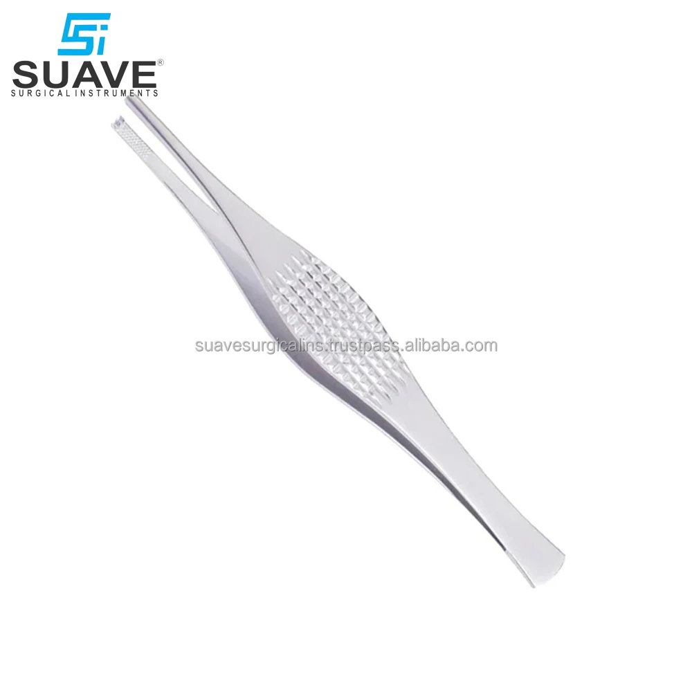 Stainless Steel Tissue Forceps Straight Curved Surgical Forceps 8 Cm ...