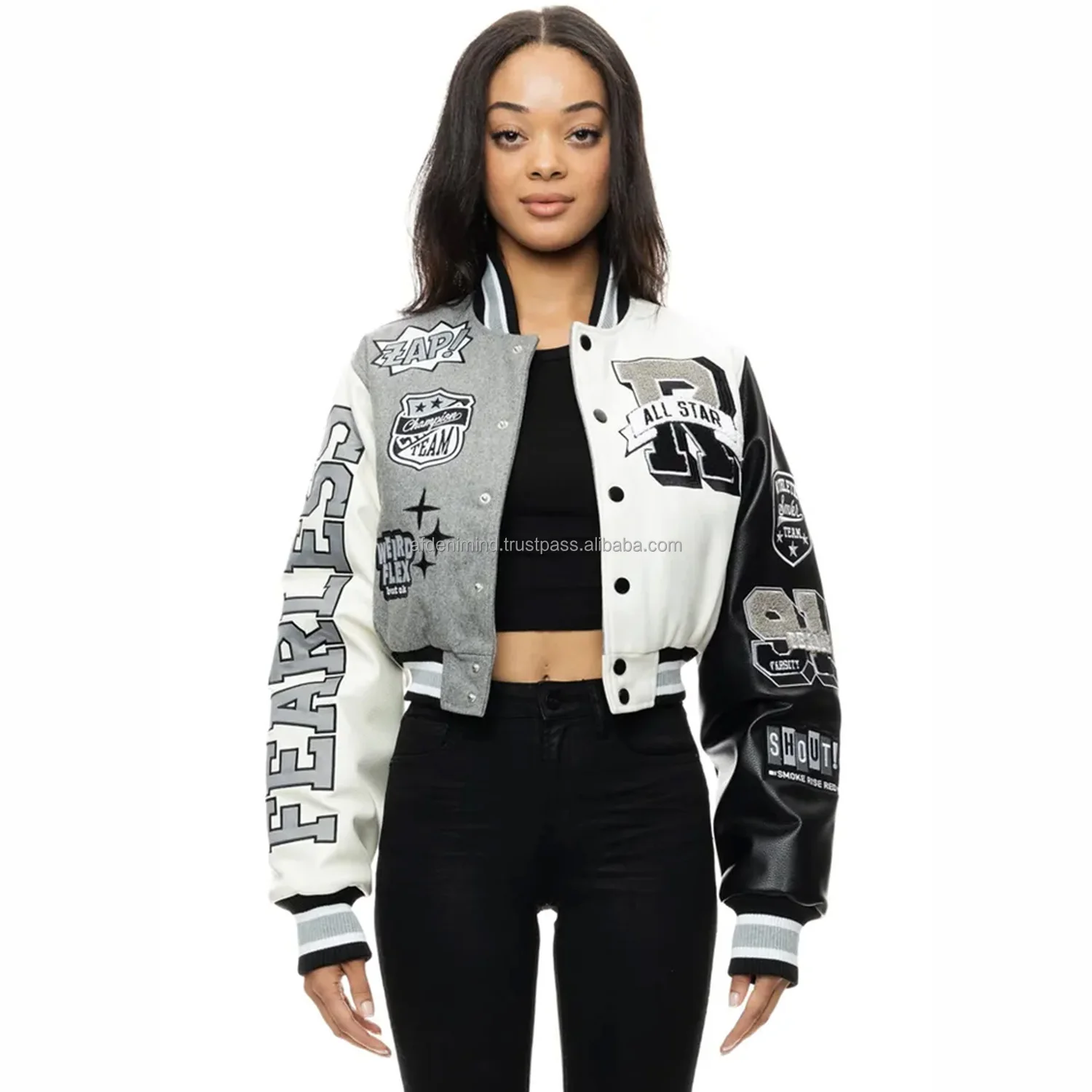 High Quality Custom Varsity Jacket Custom Logo Blank Wool Baseball ...