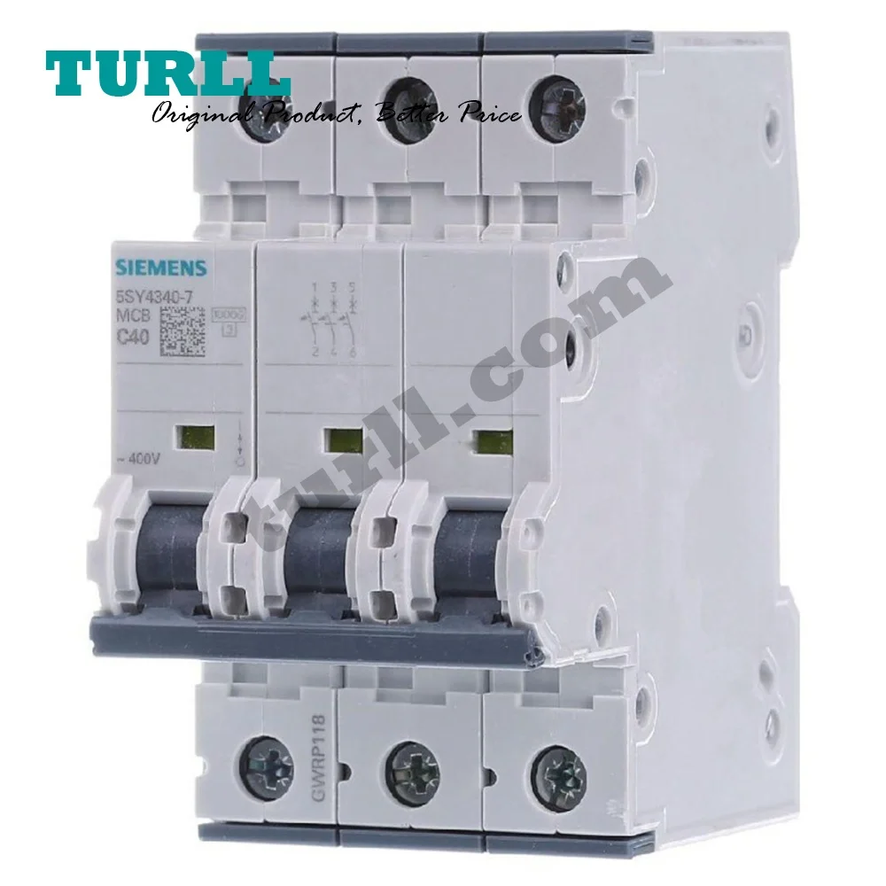 Siemens Basic Devices Miniature Circuit Breaker 400 V 10ka 3-pole C 40a D=70 Mm 5sy4340-7 ...