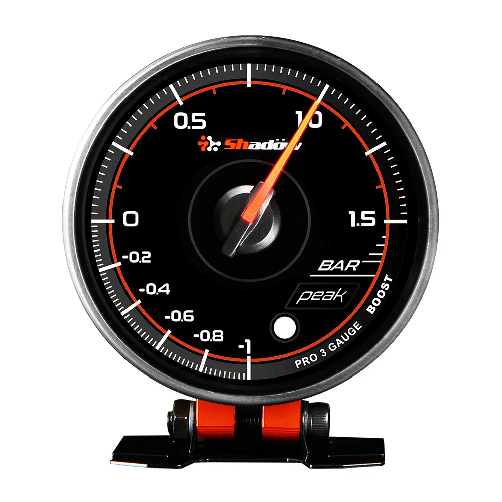 Universal Dynamic Car Boost Meter Shadow 2.5 inch 60mm and Smoked Black ...