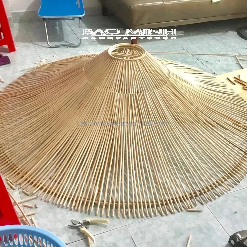 GIANT Super Large Extra Big Rattan Ceiling LAMP COVERS