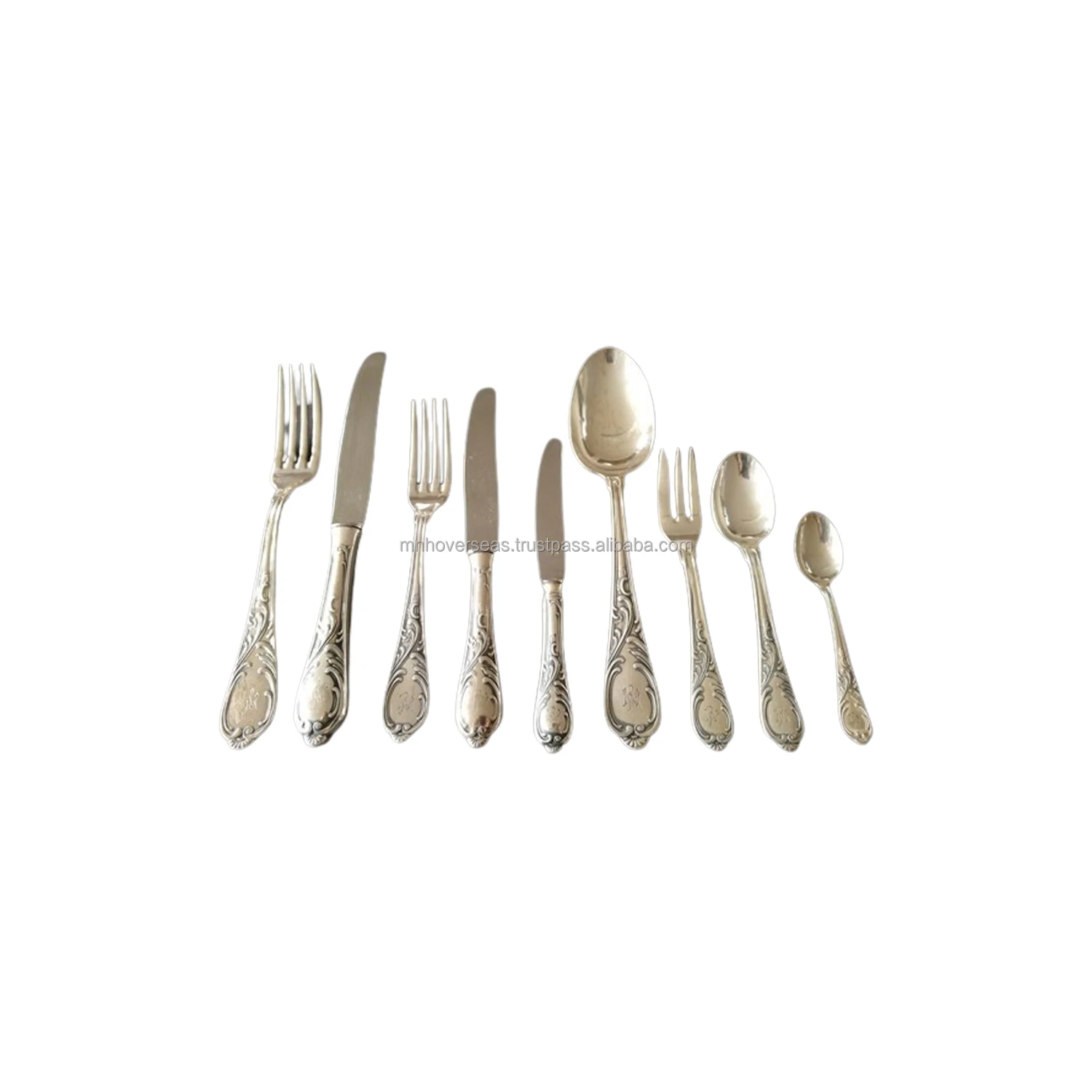Luxury Cutlery Set,Stainless Steel 18/10 Flatware Set,Vintage Wedding ...