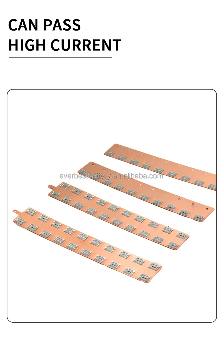Lithium Rack Busbars Lto Spot Welding Nickel Strip 18650 Sheet Plate 8p ...