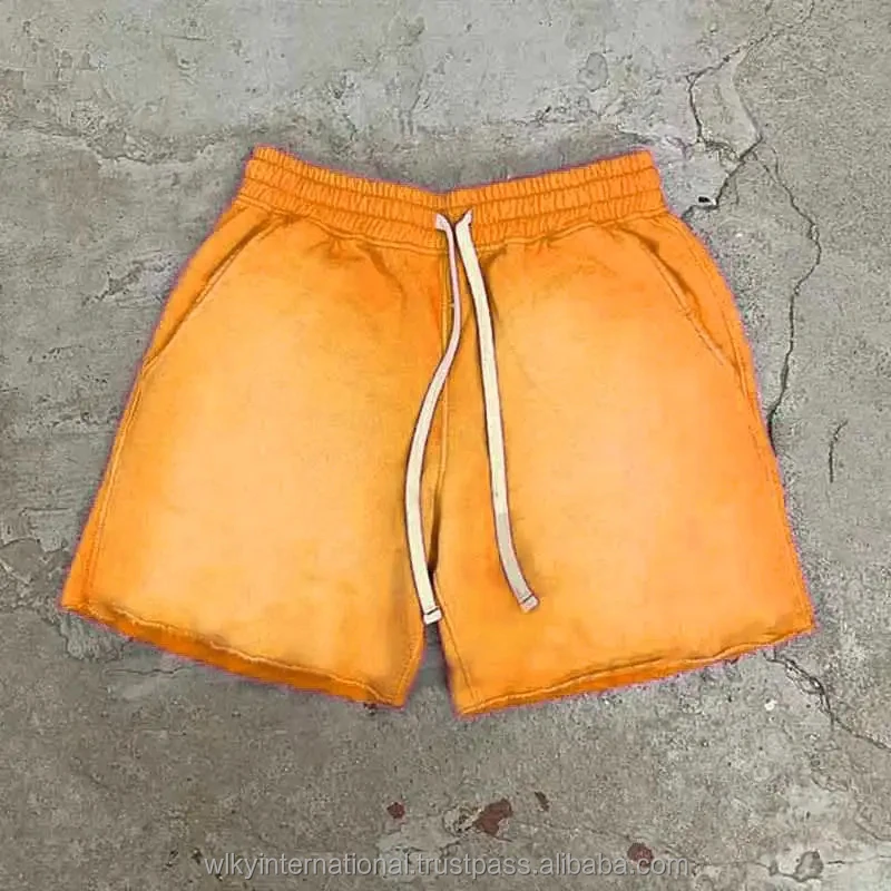High Quality Custom Acid Washed Men Summer Cotton Vintage Shorts ...