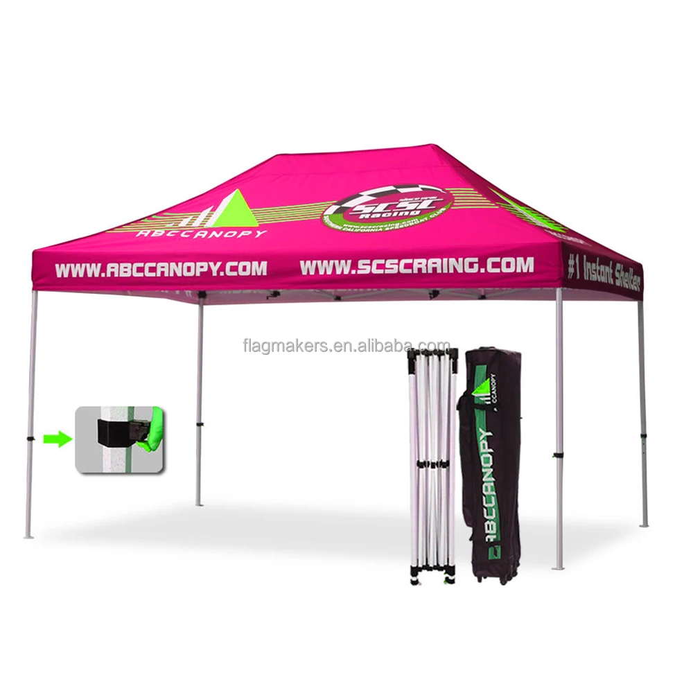 Custom Tent 3x4.5 Folding 10x15 40mm Hexagon Aluminum Frame
