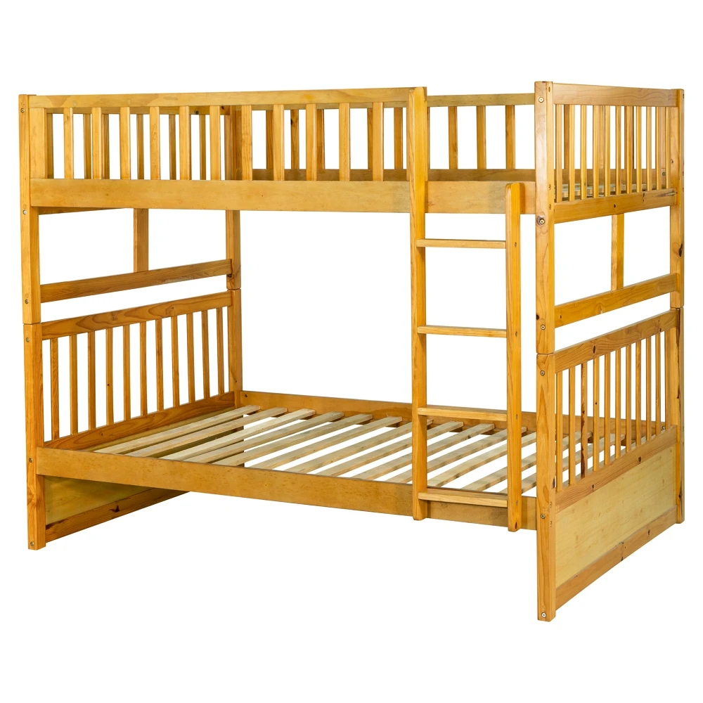 Bunk Bed Yellow Detachable Wooden Bunk Bed Custom Size Custom Color ...