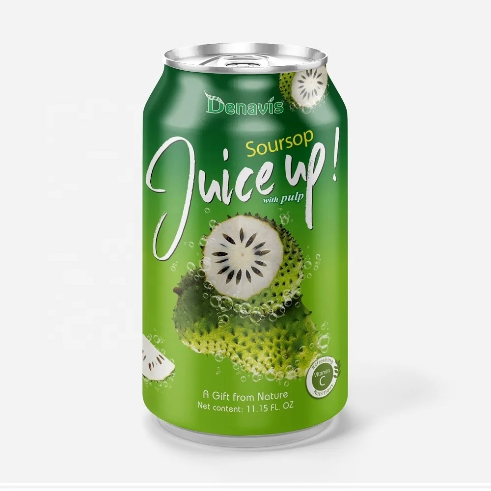 Private Label 330ml Soursop Puree Beverage - Tropical Flavored Juice ...