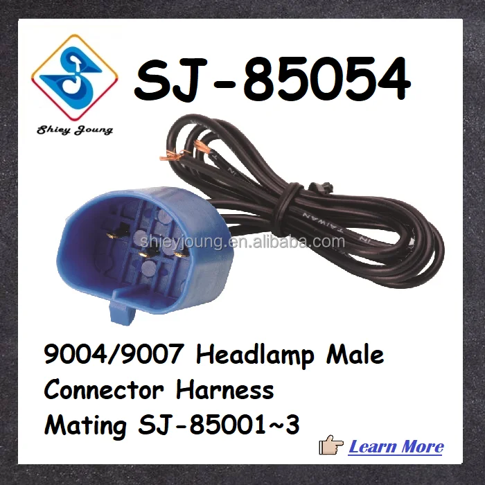 Automotive Headlight 3 Pin Female Plug - 9004 H6 Bulb