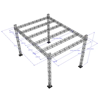 High Quality Steel Girder Truss Movable Pvc Truss Roofing Spigot Bolts ...