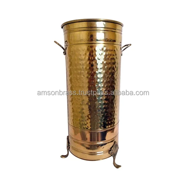 Antique Metal Umbrella Stand with Lion Mouth Handle - Durable Outdoor ...