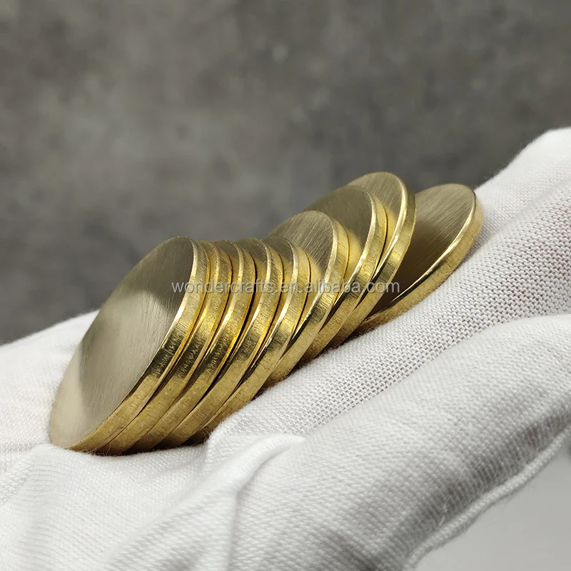 WD Custom Metal Brass Copper Challenge Token Blank Coins