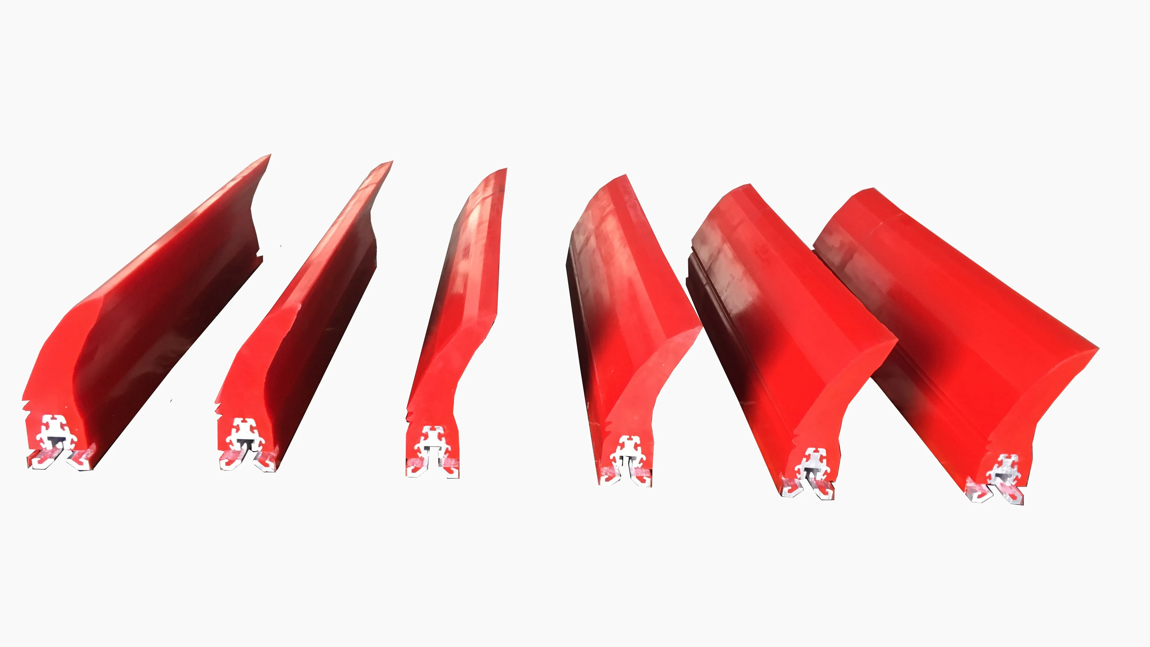 Replacement Polyurethane Scraper Urethane Pu Scraper Blade 7/16" Slot Msp For Primary Conveyor ...