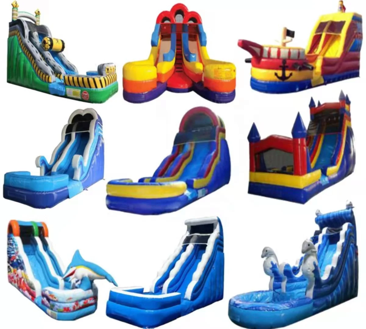 Factory Customized Kids Heavy Duty Waterslides Marble Double Lane ...