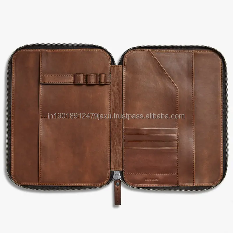 Premium Quality Leather Portfolio A4 Document Holder Business Portfolio ...
