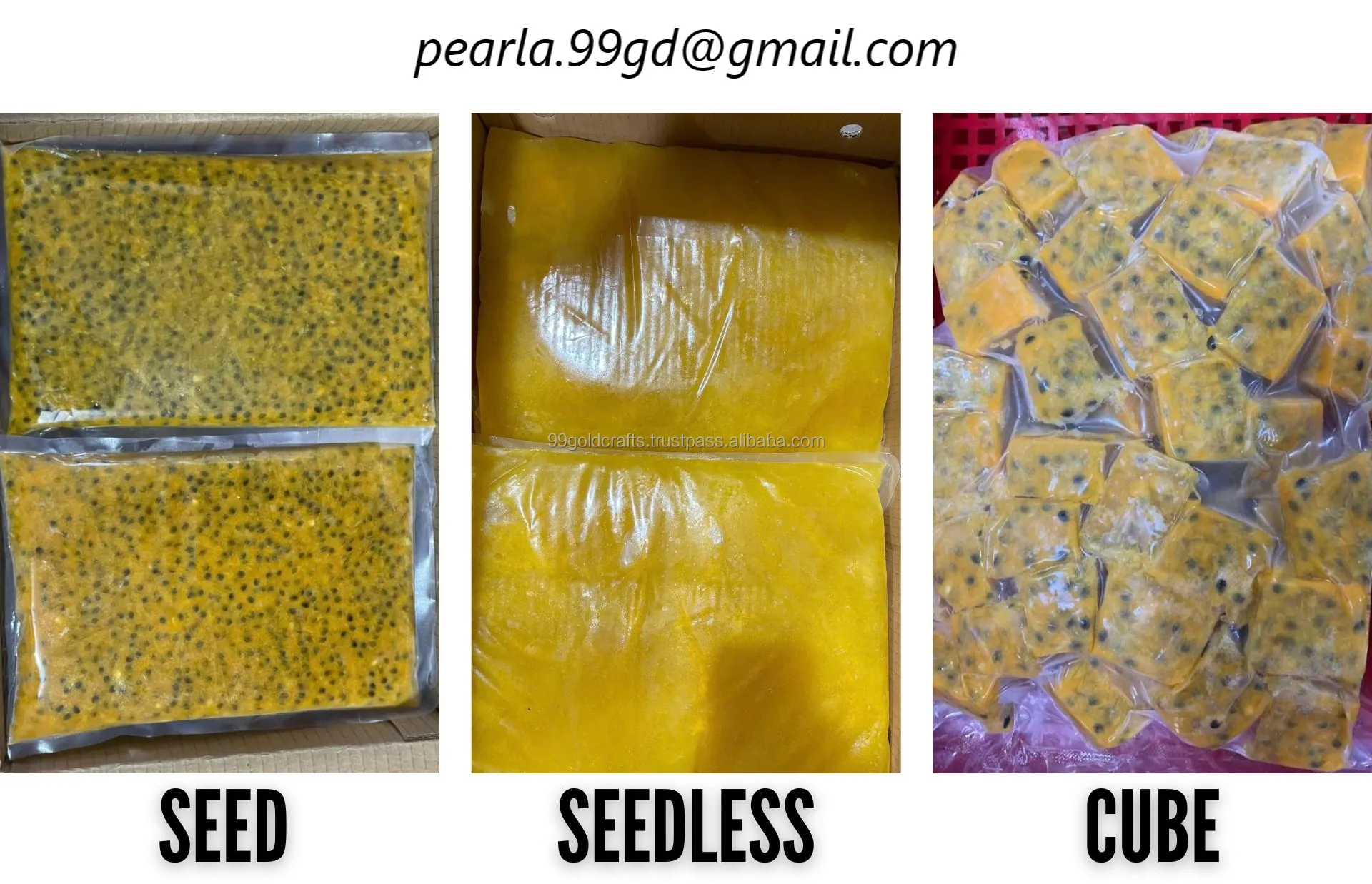 IQF Frozen Passion Fruit Puree | Pulp for Juices and Smoothies | (Seed ...