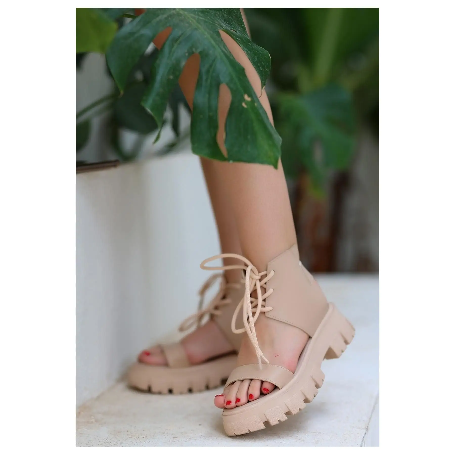 Lary Nude Skin Sandals - Buy Lary Nude Skin Sandals Nude Skin Heeled ...