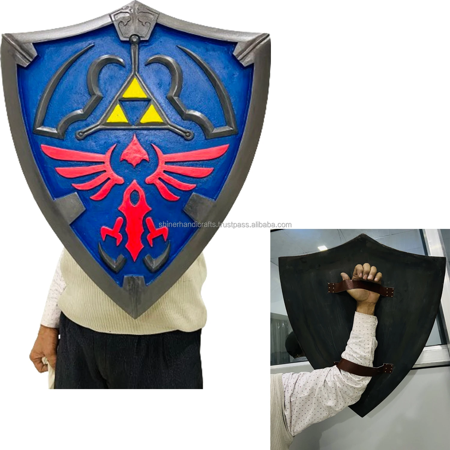 Wooden Design Medieval Hylian Shield 24 Inch Legend Of Zelda Inspired ...