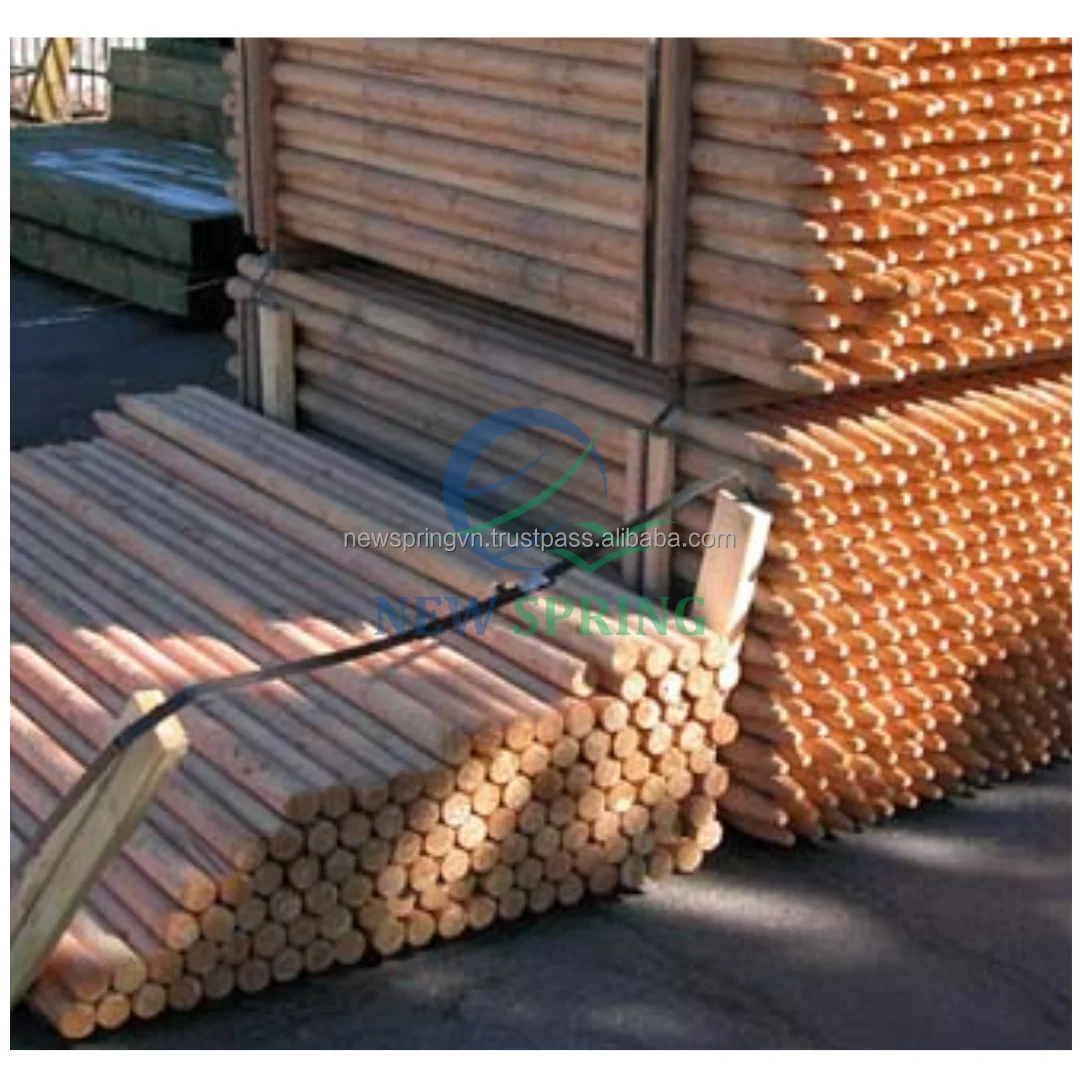 Wood Poles 8 Feet X 2 Inches - Versatile for Gardening & Fencing