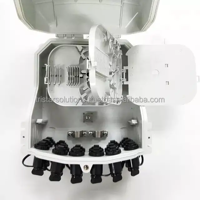 IP65 4-Port Optical Termination Box Pole Mount FTTH Network Fiber ...