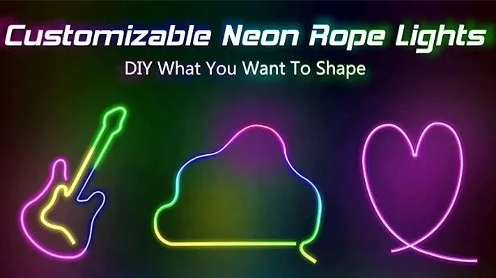 Dynamic Color Changing Rgbic Neon Rope Light 12v 24v Flex Silicone Tube ...