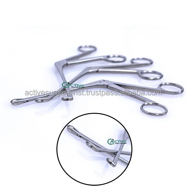 TC Caplan Nasal Bone Scissor Angled Shanks Serrated 19 cm Gold Plated Handle Stainless Steel ...