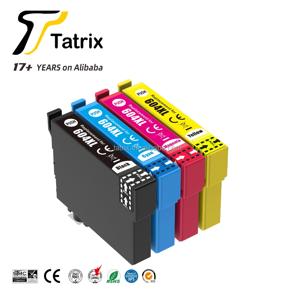 Tatrix 604XL Compatible Color Ink Cartridge for Epson Printers
