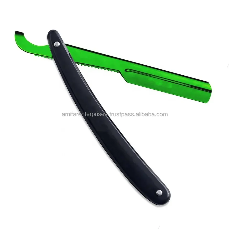 Manual Shaver Professional Straight Edge Stainless Steel Sharp Barber ...