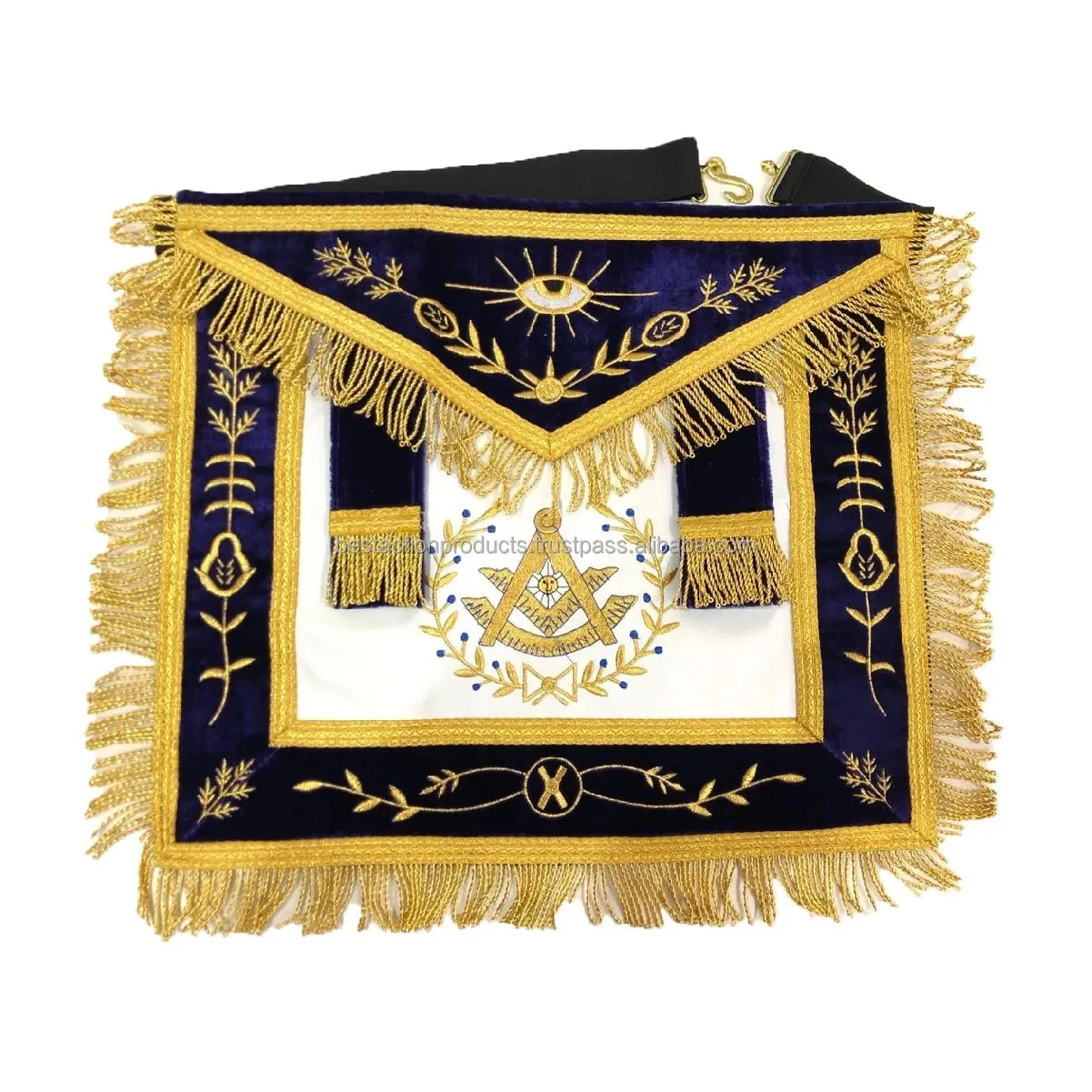 Masonic Regalia Grand Lodge Past Master Machine Embroidered Apron ...