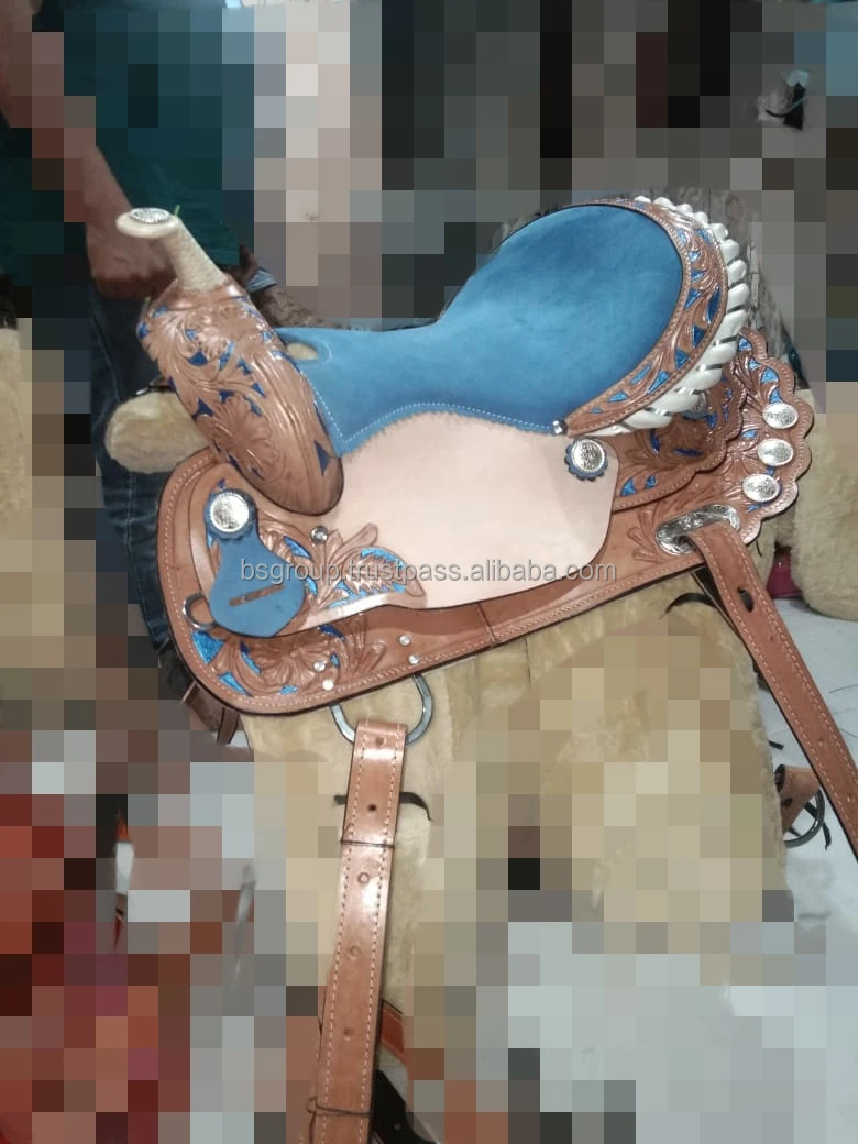 Nice Quality Famous Brown Leather Horse Saddle At Wholesale Cost 100% ...