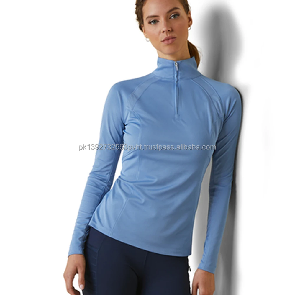 Horse Riding Base Layers Quick Dry Women Long Sleeve Shirt Equestrian ...