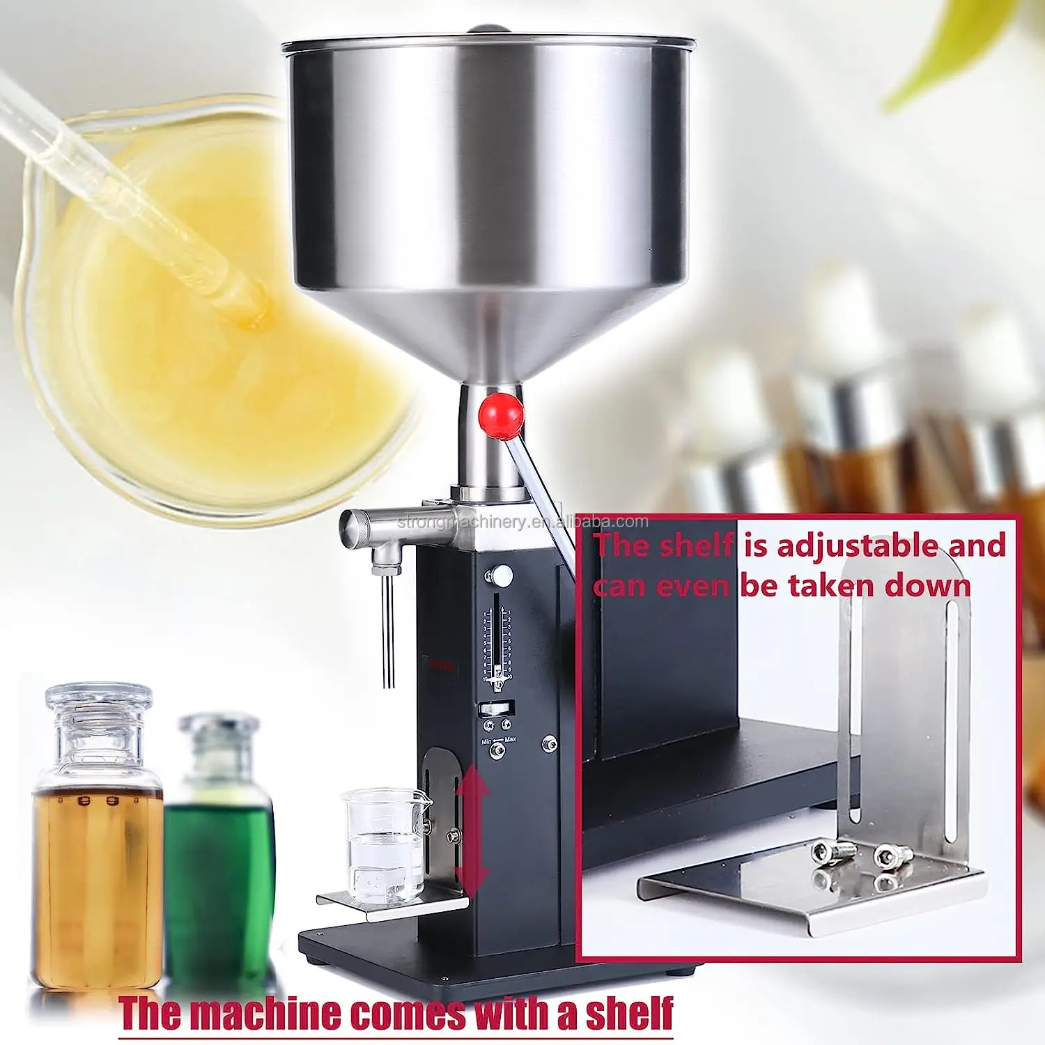 A03 5-50ml Manual Filler - Precision for Cosmetics & Liquids
