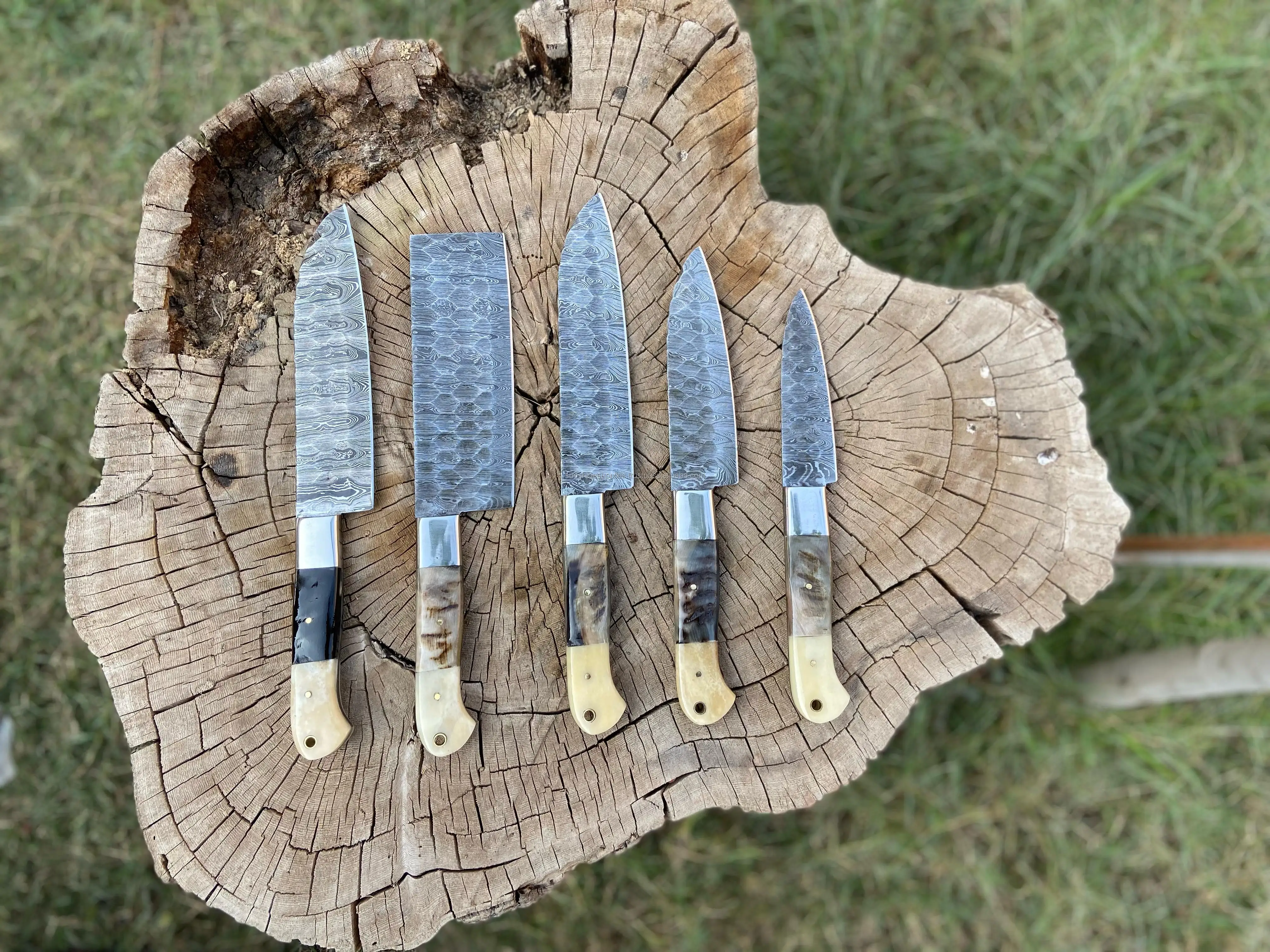 16\" Brisket Knife Damascus Steel Sheath Razor Sharp BBQ Meat Cutting ...