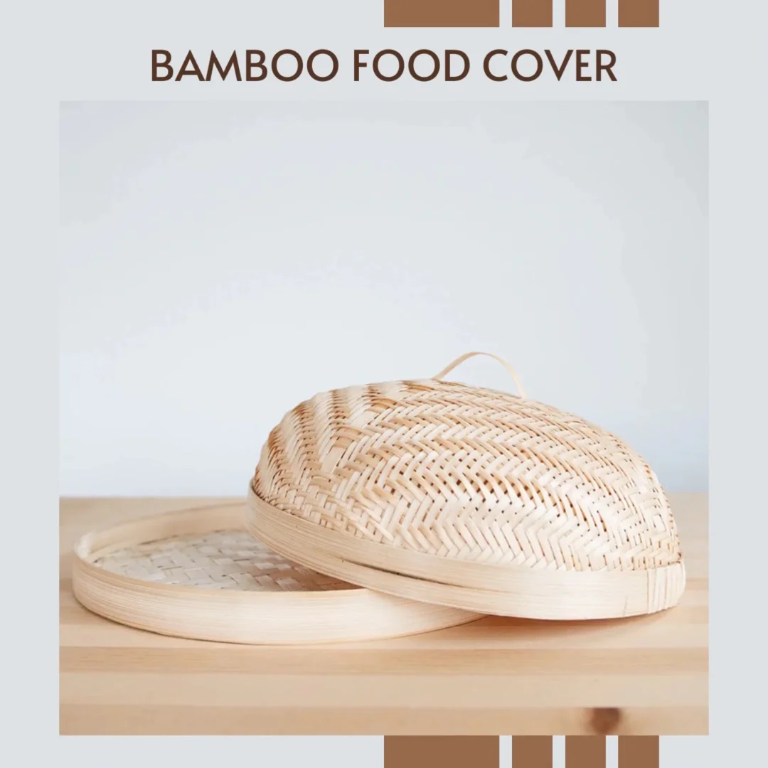 Rattan Wicker Net Food Covers Bamboo Tent Basket Serving Food Outdoor ...