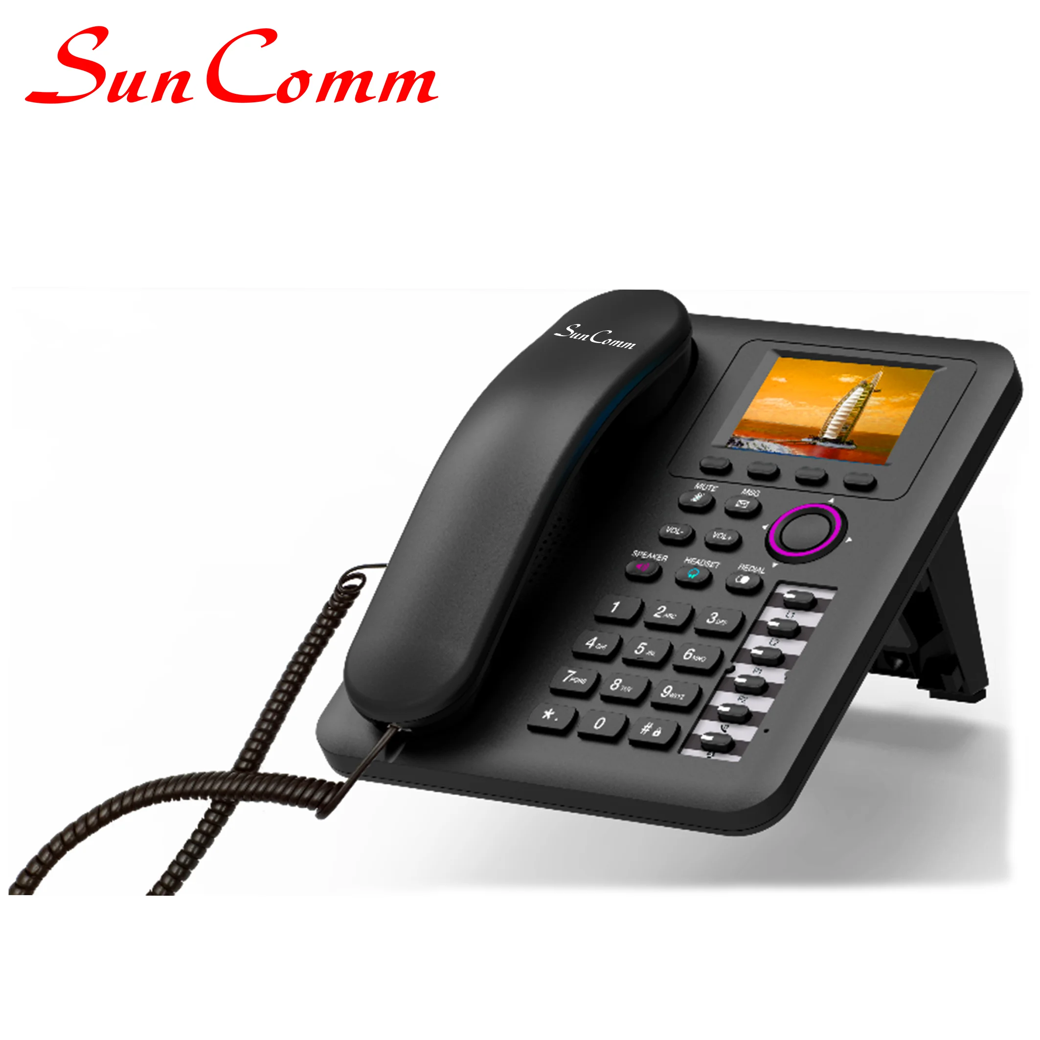 Sc-9012b-ph Ip Phone With 2.8" Lcd Screen,2sip,And Hd Voice - Buy Ip ...