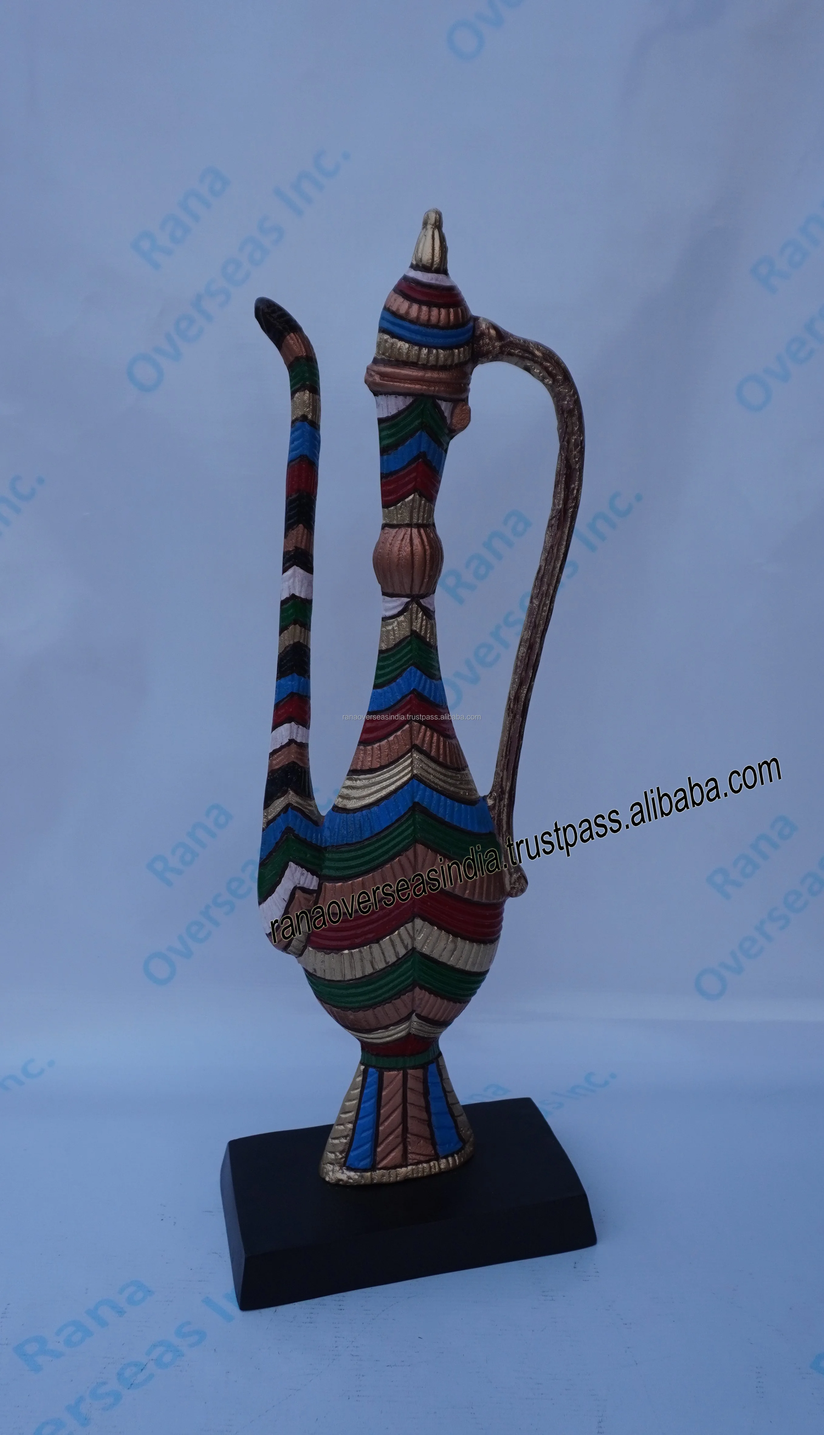 Handmade Traditional Metal Surahi Sculpture Table Decor Aluminium ...