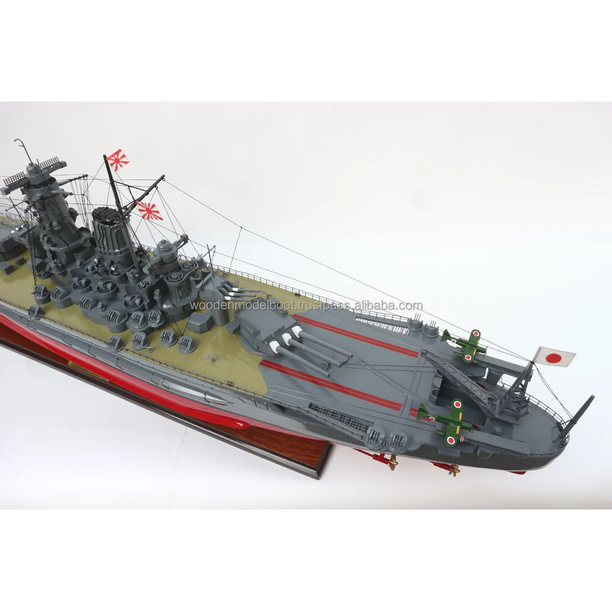 MUSASHI HANDICRAFT WAR SHIP MODEL - WOODEN BATTLE SHIP
