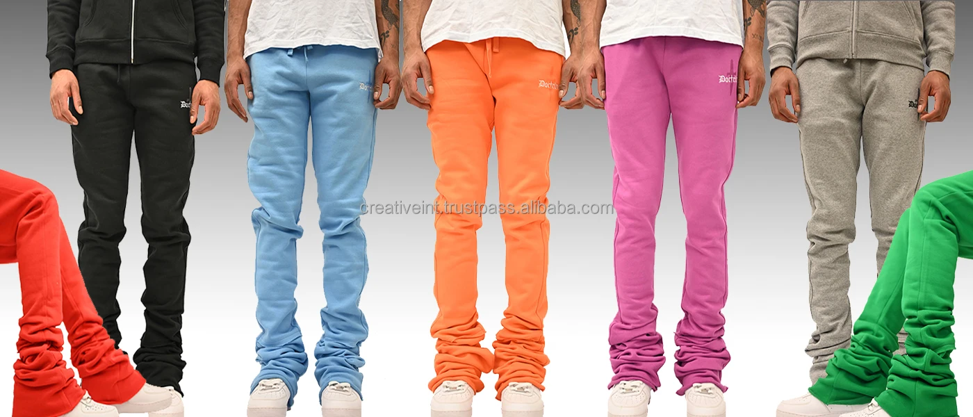 High Quality Custom Track Pants Flare Heavyweight Cotton Sweatpants Men ...