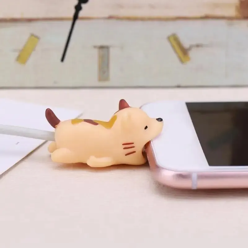 3 Cable Protector Animal Cute Cartoon Bites Winder Organizer For Usb ...