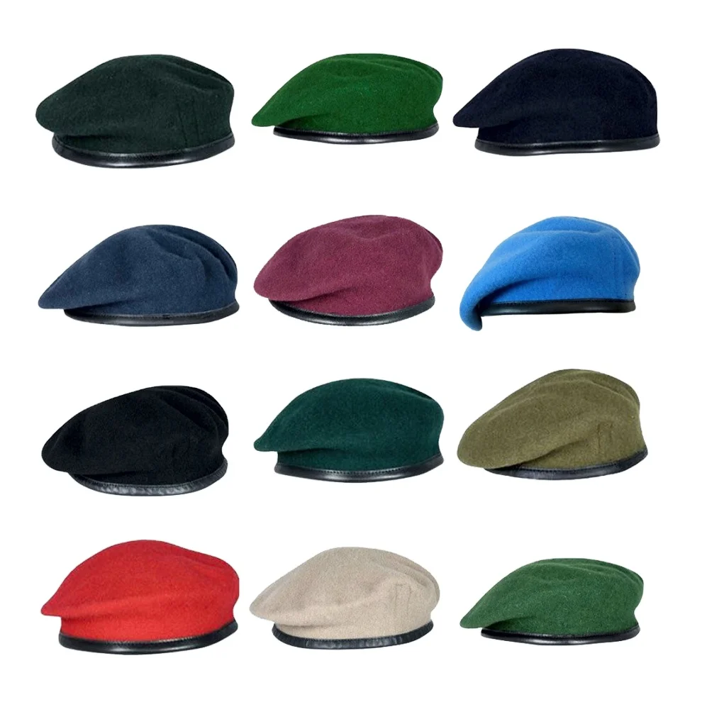 OEM Green Beret - High Quality Wool Beret Cap with Patches