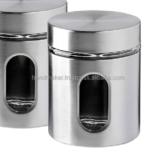Bulk Suppliers Kitchen Storage Canister With Stylish Designed Metal ...